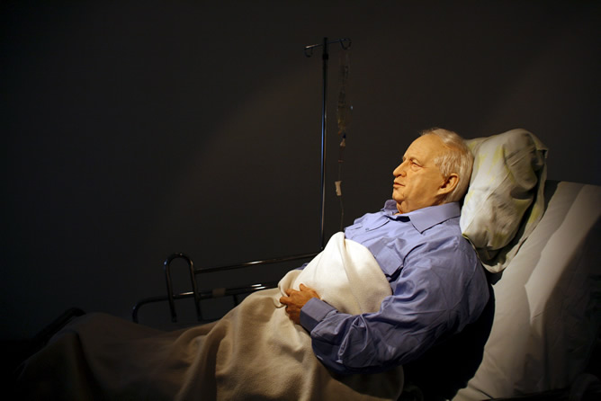 Polémica escultura de Ariel Sharon en coma | Sociedad | Cadena SER